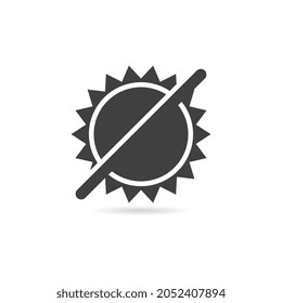 Vector Isolated No Sun Icon Stock Vector (Royalty Free) 2052407894 ...
