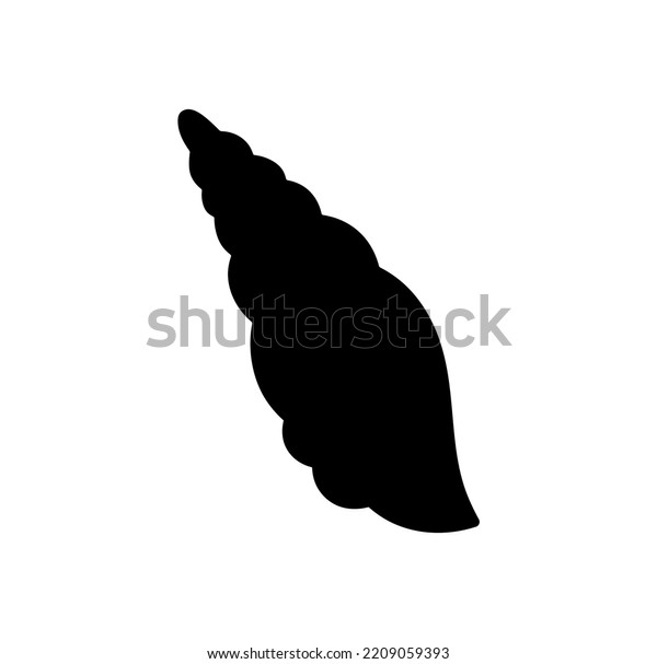 Vector Isolated One Cone Sea Shell Stock Vector (Royalty Free ...