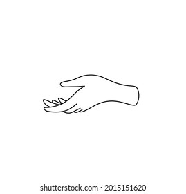 510 Outstretched hand sketch Stock Illustrations, Images & Vectors ...