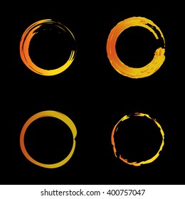 Vector Isolated Warm Orange Color Logo Stock Vector (Royalty Free ...