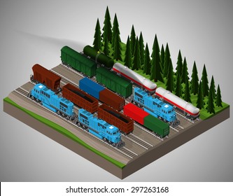 1,698 Isometric train track Images, Stock Photos & Vectors | Shutterstock