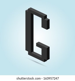 Vector Isometric Number Stock Vector (Royalty Free) 162910913