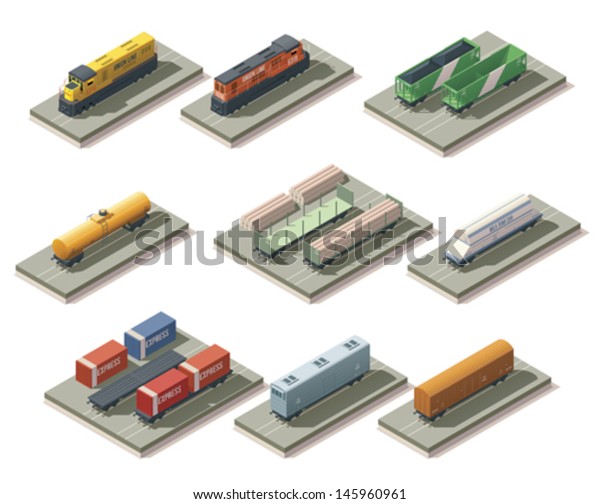 1,290 Isometric Rail Car Images, Stock Photos & Vectors | Shutterstock