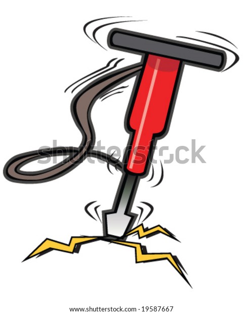 Vector Jackhammer Portable Drill Stock Vector (Royalty Free) 19587667