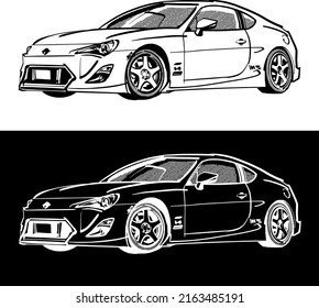 Vector Japan Car Illustration Stock Vector (Royalty Free) 2163485191 ...