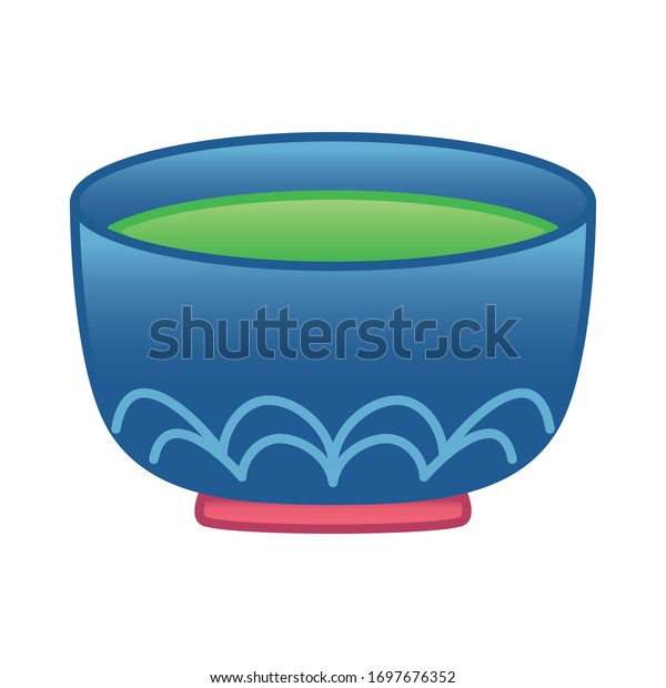 Vector Japan Cute Cartoon Matcha Green Stock Vector (Royalty Free ...