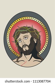 Vector Jesus Christ Traditional Design Stock Vector (Royalty Free ...