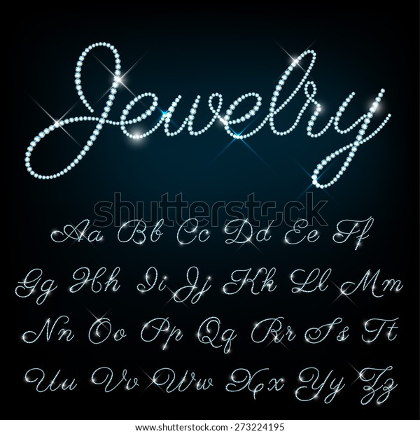 Vector Jewelry Alphabet Stock Vector (Royalty Free) 273224195