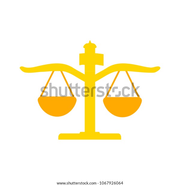 Vector Justice Balance Illustration Balance Scale Stock Vector (Royalty ...