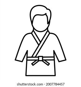 Karate outline Images, Stock Photos & Vectors | Shutterstock
