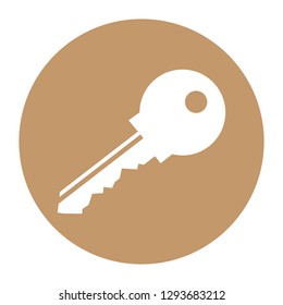 Vector Key Icon Blue Icon: vector de stock (libre de regalías ...