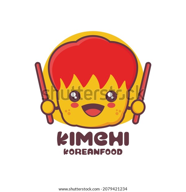 Vector Kimchi Cartoon Mascot Korean Traditional Stock Vector (Royalty ...
