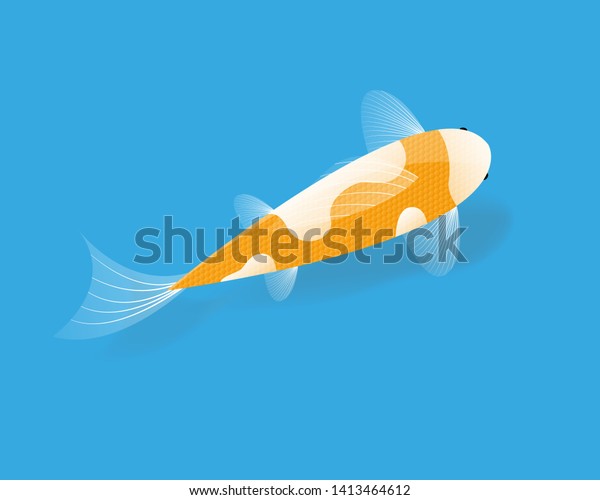 Vector Koi Fish Realistic Skin Water Stock Vector (Royalty Free ...