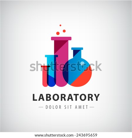 Vector Laboratory Chemical Medical Test Logo Stock Vector (Royalty Free ...