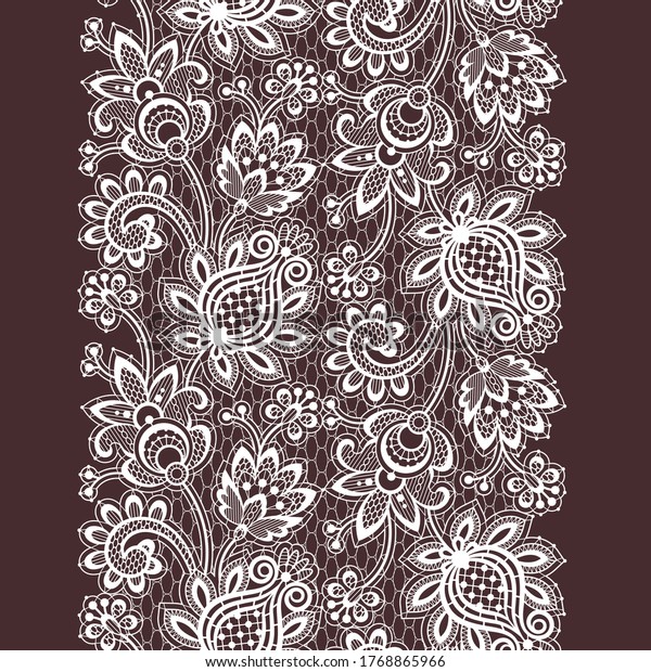 Vector Lace Tropical Seamless Pattern Stock Vector (Royalty Free ...