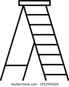 Vector Ladder Outline Icon Design Stock Vector (Royalty Free ...