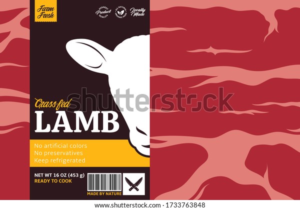 Vector Lamb Label Design Sheep Icon Stock Vector (Royalty Free ...