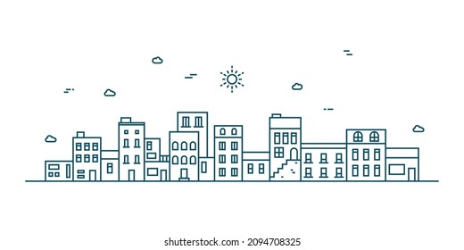 1,335 Suburban street outline Images, Stock Photos & Vectors | Shutterstock
