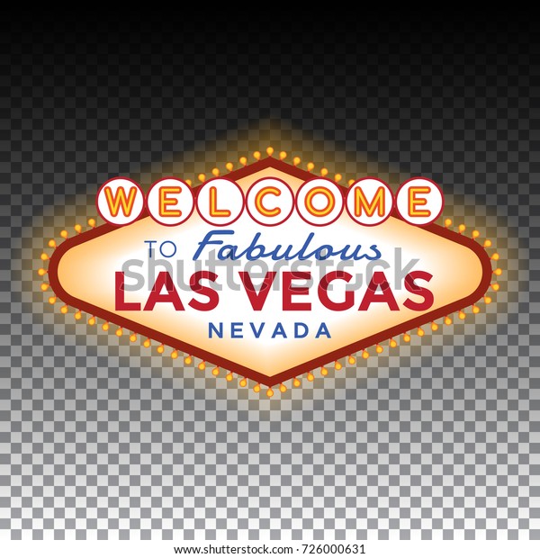 Vector Las Vegas Sign On Transparent Stock Vector (Royalty Free) 726000631