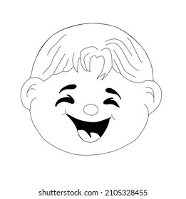 Vector Laughing Emoticon Kids Stock Vector (Royalty Free) 2105328482 ...