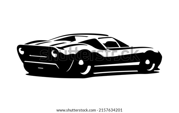 Vector Layout American Supercar Retro Sport Stock Vector (Royalty Free ...