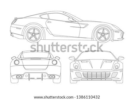 Ferrari Car Drawing | Free download on ClipArtMag