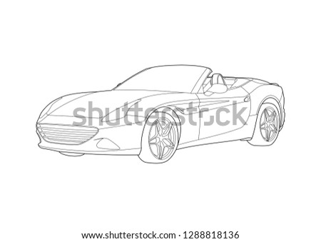 Ferrari Car Drawing | Free download on ClipArtMag