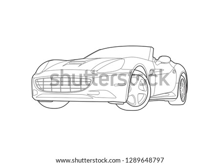 Ferrari Car Drawing | Free download on ClipArtMag