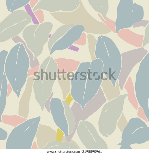 Vector Leaf Shapes Layers Illustration Seamless Stock Vector (Royalty ...