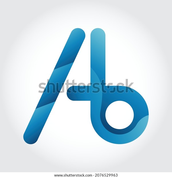 Vector Letter Ab Combination Uppercase Lowercase: เวกเตอร์สต็อก (ปลอด ...