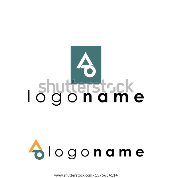 Vector Letter Ao Font Can Be Stock Vector (Royalty Free) 1575634114