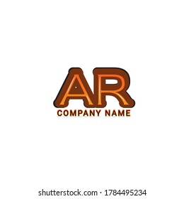 Vector Letter Ar Uppercase Minimalist Art Stock Vector (Royalty Free ...
