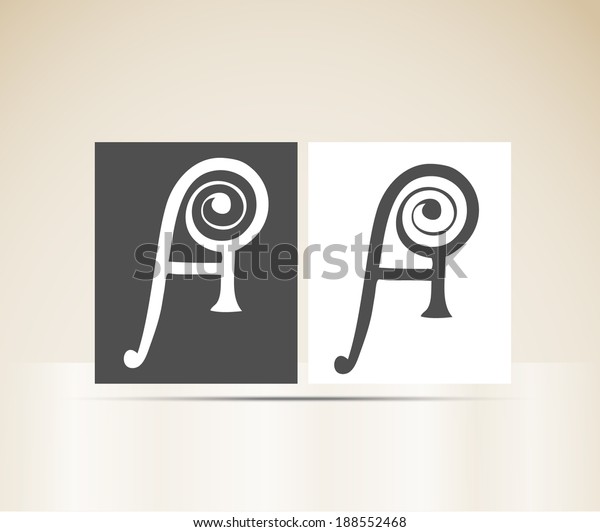 Vector Letter Art Deco Alphabet Stock Vector (Royalty Free) 188552468 ...
