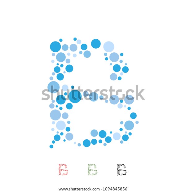 Vector Letter B Alphabet Typo Font Stock Vector (Royalty Free ...