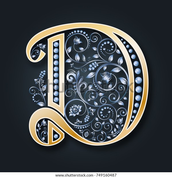 Vector Letter B Golden Alphabet On Stock Vector (Royalty Free ...
