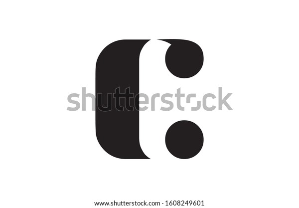 Vector Letter C Art Graphic Design Stock Vector (Royalty Free ...