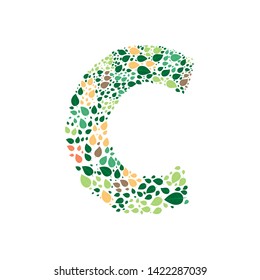 Vector Letter C Illustration Nature Concept Stock Vector (Royalty Free ...
