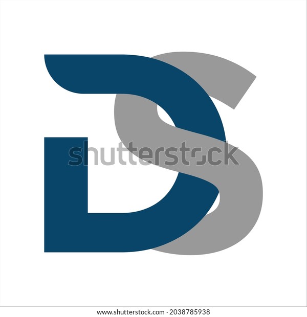 Vector Letter D S Logo Design Stock Vector (Royalty Free) 2038785938 ...