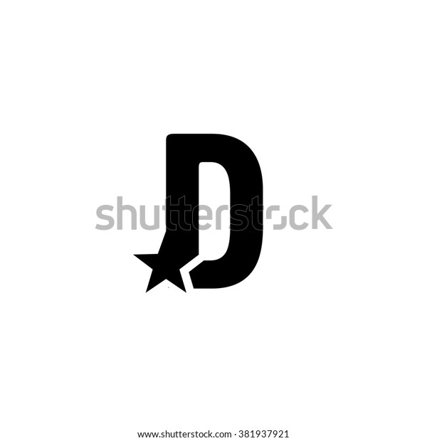 Vector Letter D Star Vector Logo Stock Vector (Royalty Free) 381937921 ...