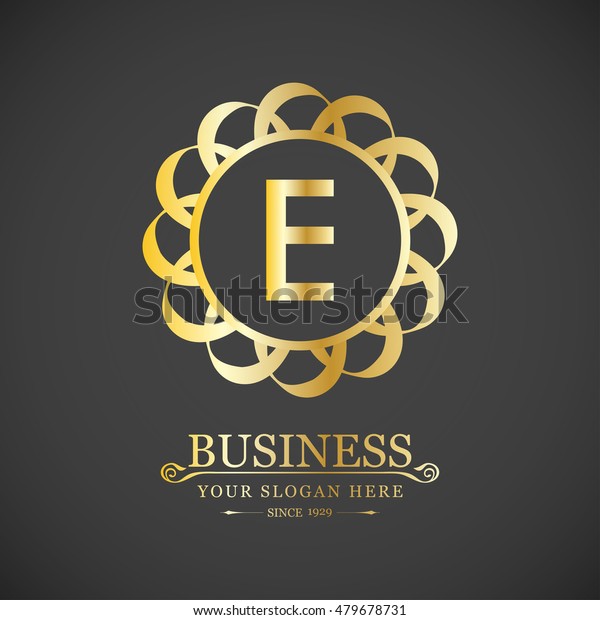 Vector Letter E Business Sign logo Template. Monogram design elements ...