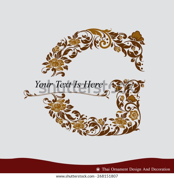 Vector Letter G Old Vintage Style Stock Vector (Royalty Free) 268151807 ...