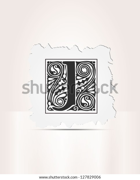 Vector Letter J Sign Alphabet Logo Stock Vector (Royalty Free ...