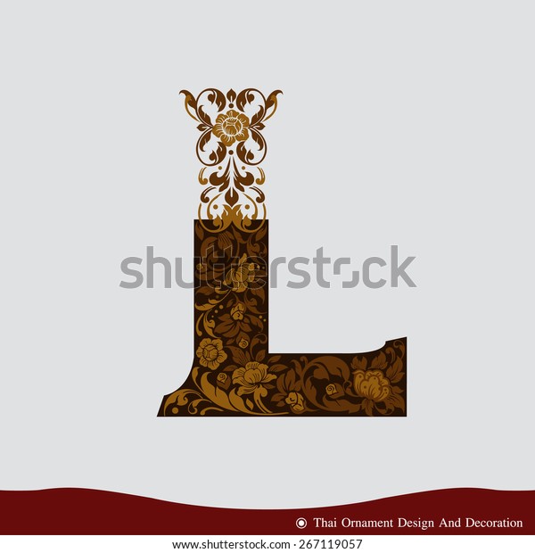 Vector Letter L Old Vintage Style Stock Vector (Royalty Free) 267119057 ...