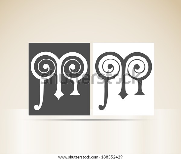 Vector Letter M Art Deco Alphabet Stock Vector (Royalty Free) 188552429 ...