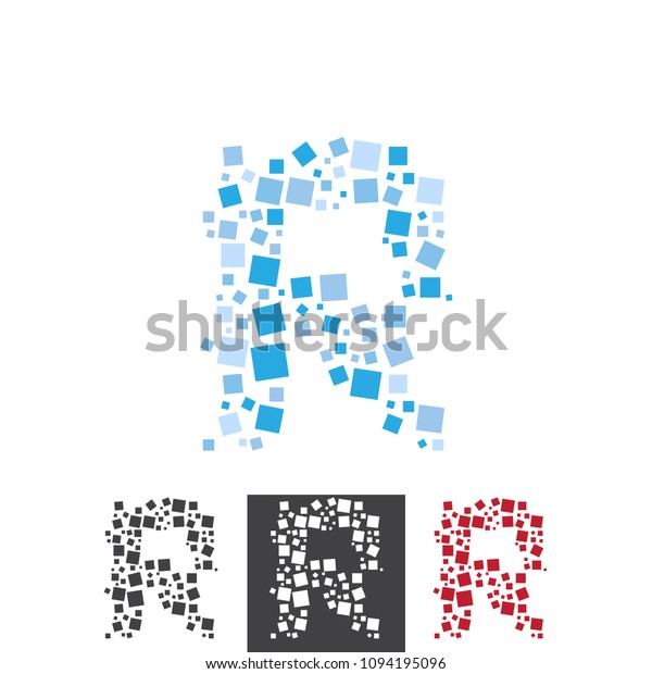 Vector Letter R Alphabet Typo Font: เวกเตอร์สต็อก (ปลอดค่าลิขสิทธิ์ ...