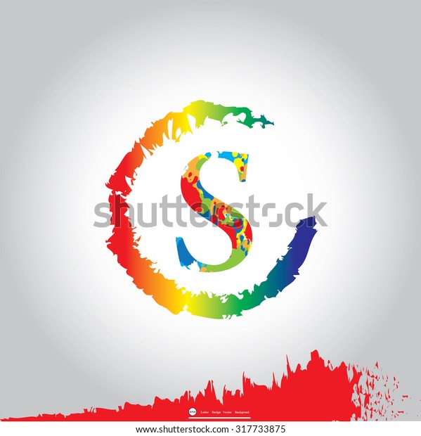 Vector Letter S Colorful Abc Concept Stock Vector (Royalty Free ...