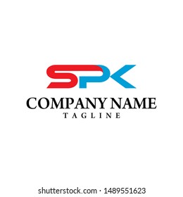 Vector Letter Spk Logo Icon Design: Stock-Vektorgrafik (Lizenzfrei ...