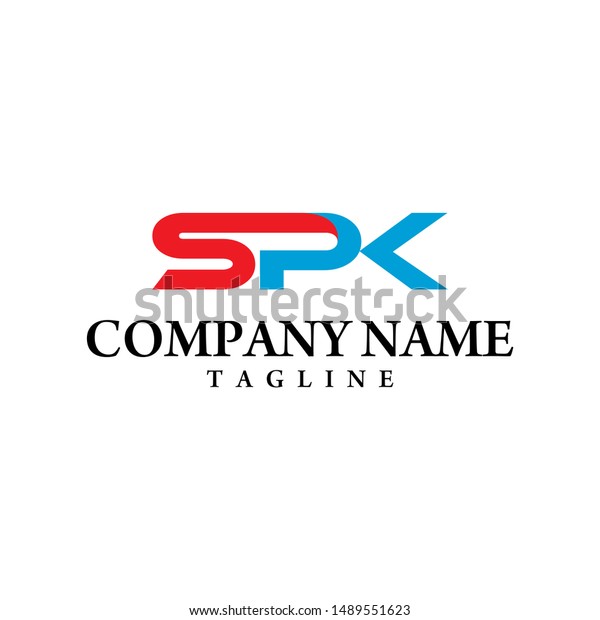Vector Letter Spk Logo Icon Design: Stock-Vektorgrafik (Lizenzfrei ...