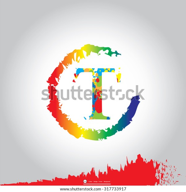 Vector Letter T Colorful Abc Concept Stock Vector (Royalty Free ...