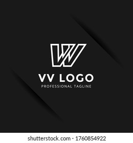 Vector Letter Vv Logo Templates Isolated Stock Vector (Royalty Free ...